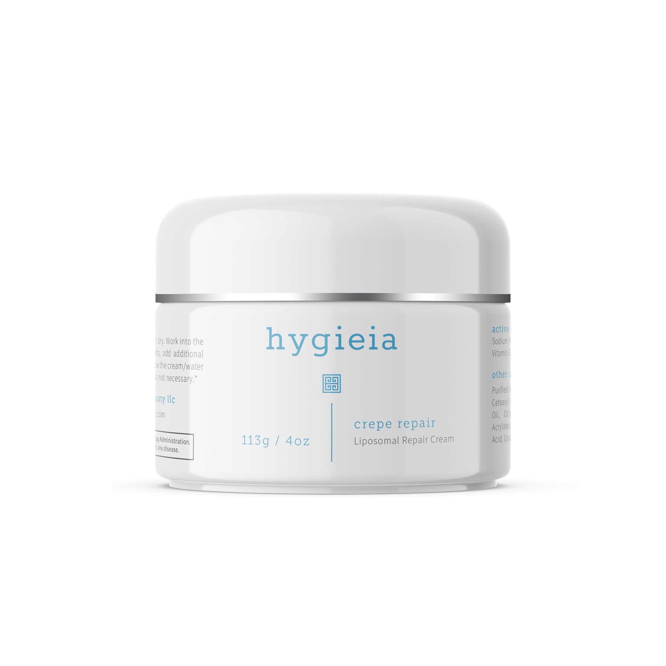 Crepey Skin Repair Cream | Liposomal Absorption | 4oz Jar | Hygieia ...